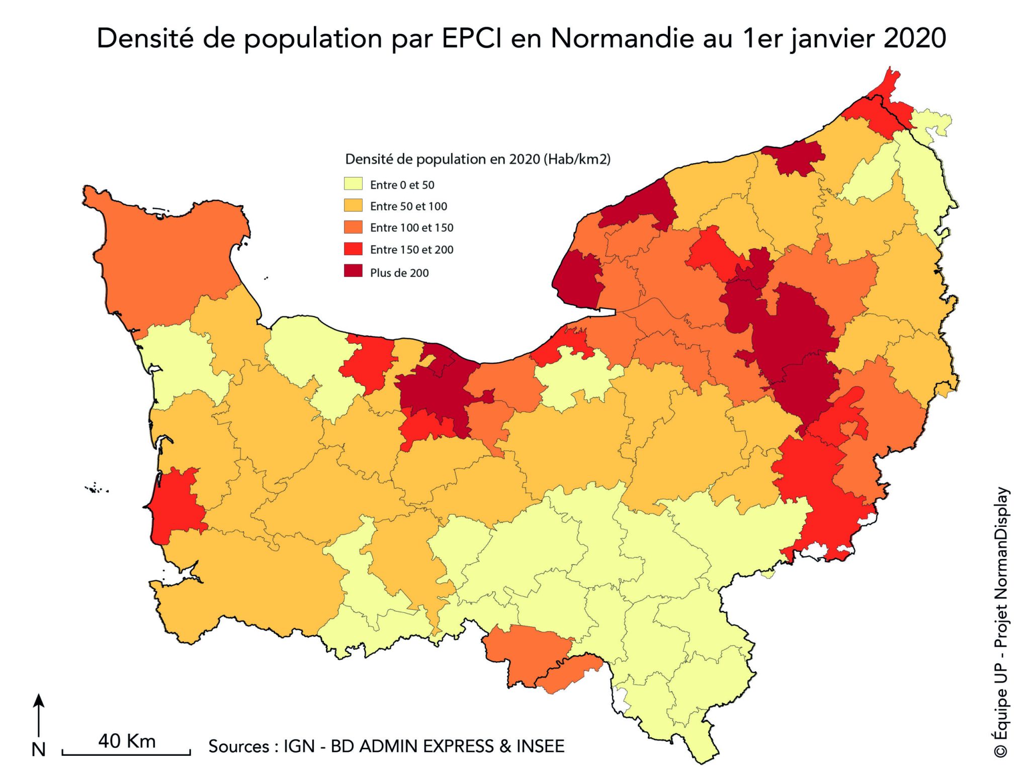 Cartes de la Normandie : territoire, population... - NormanDisplay